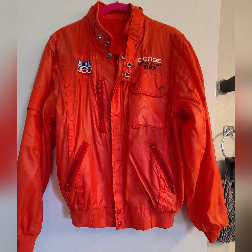 Vintage 1987 Jacket Dodge Indianapolis 500 Racing Rac… - Gem